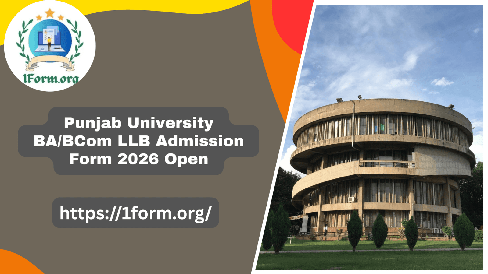 Punjab University BA/BCom LLB Admission Form 2026 Open